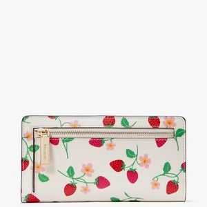 kate spade | Bags | Kate Spade Madison Strawberry Vine Large Slim ...